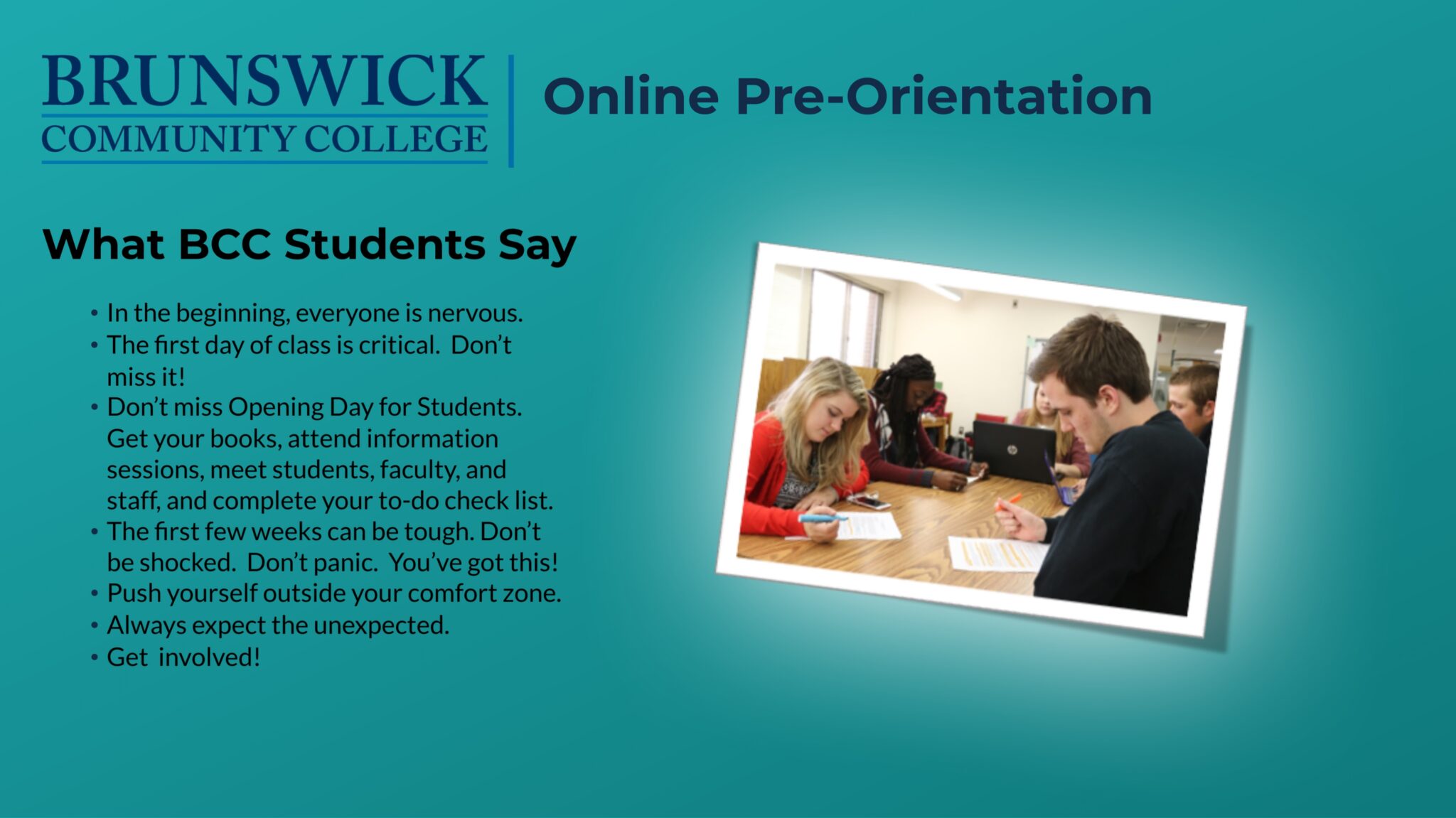 Welcome to BCC! - Brunswick Community College