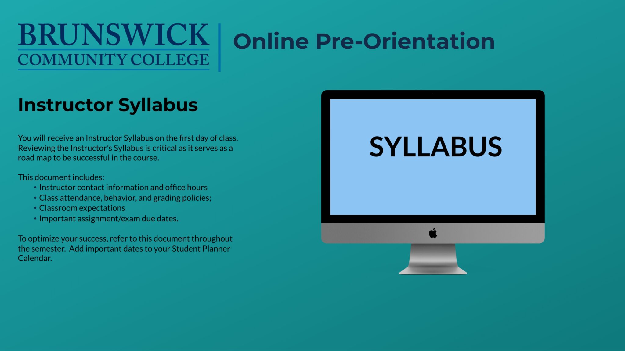 Welcome to BCC! - Brunswick Community College