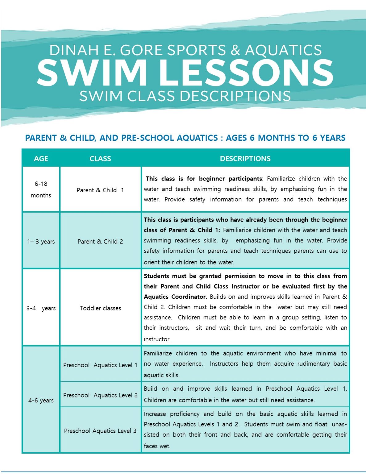 Aquatics - Brunswick Community College