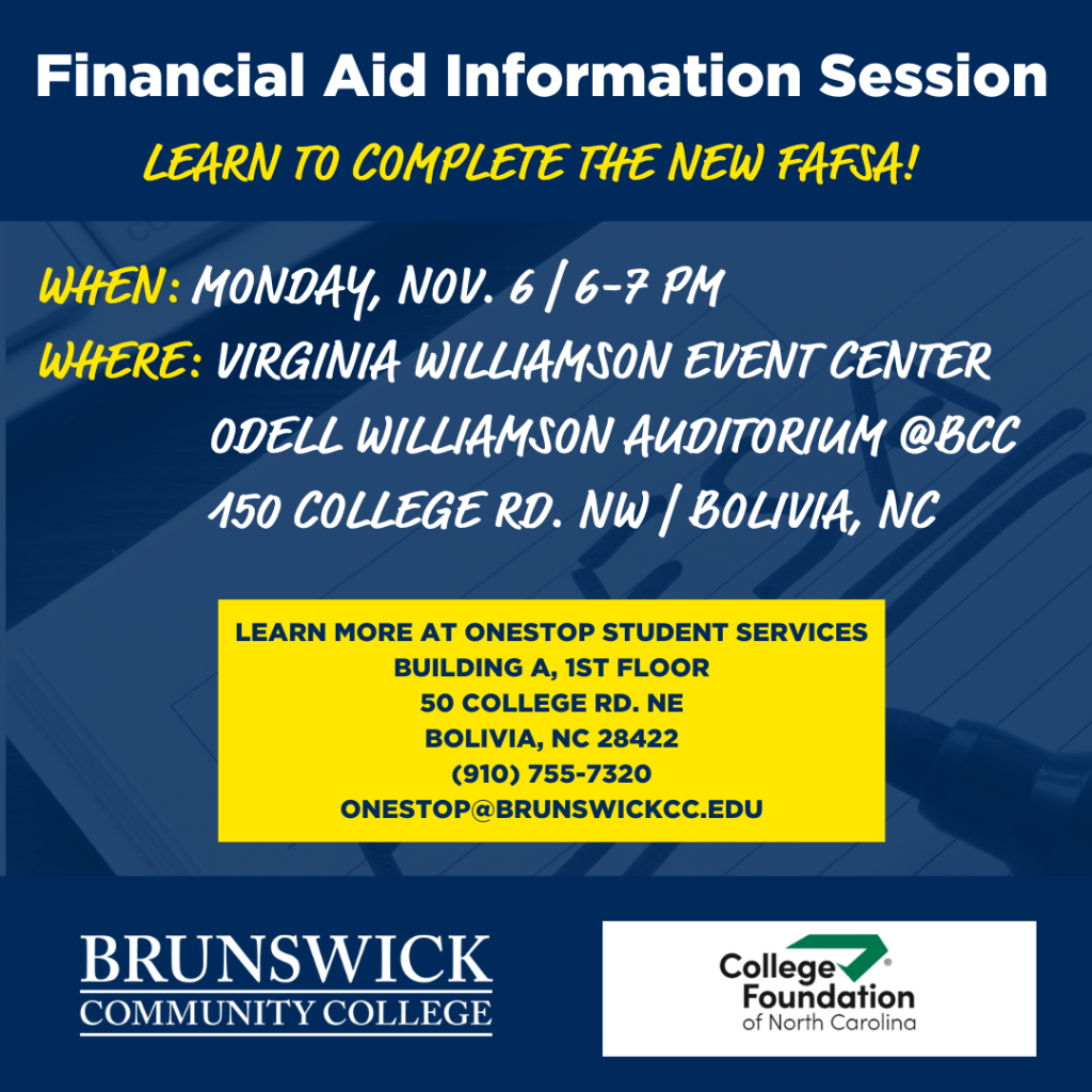 Financial Aid Information Session - Brunswick Community College